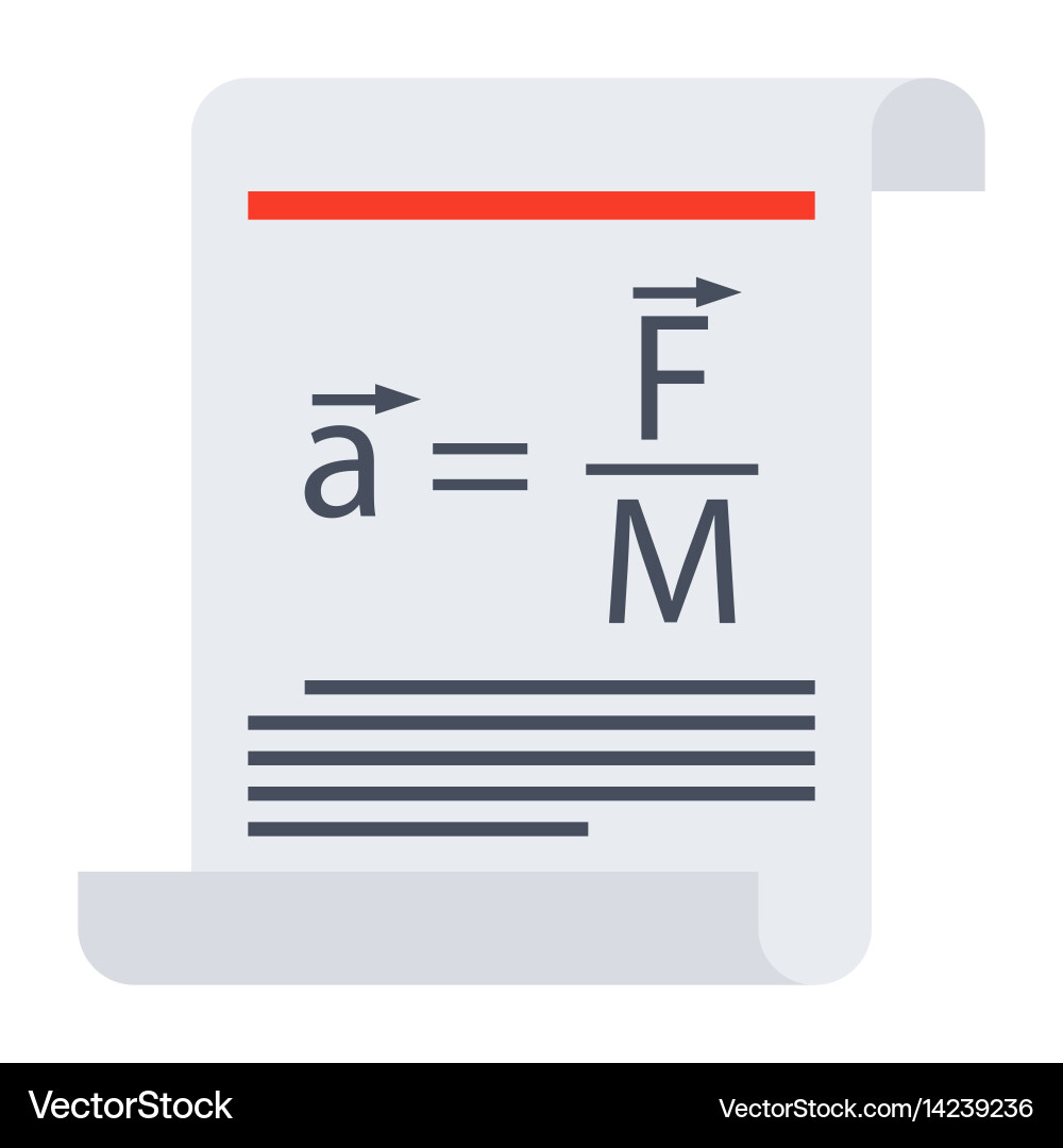 Scientific law icon Royalty Free Vector Image - VectorStock