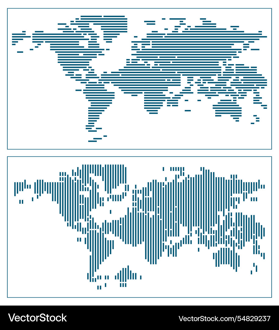 Abstract horizontal or vertical strip line world Vector Image