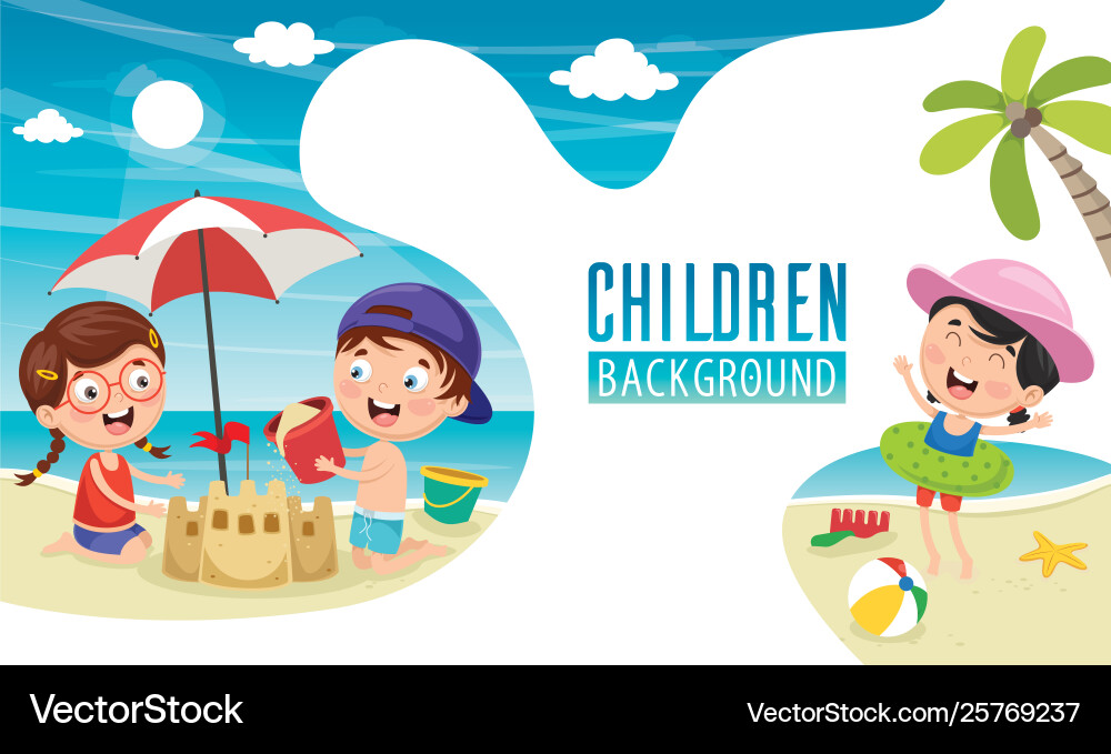 Children background Royalty Free Vector Image - VectorStock