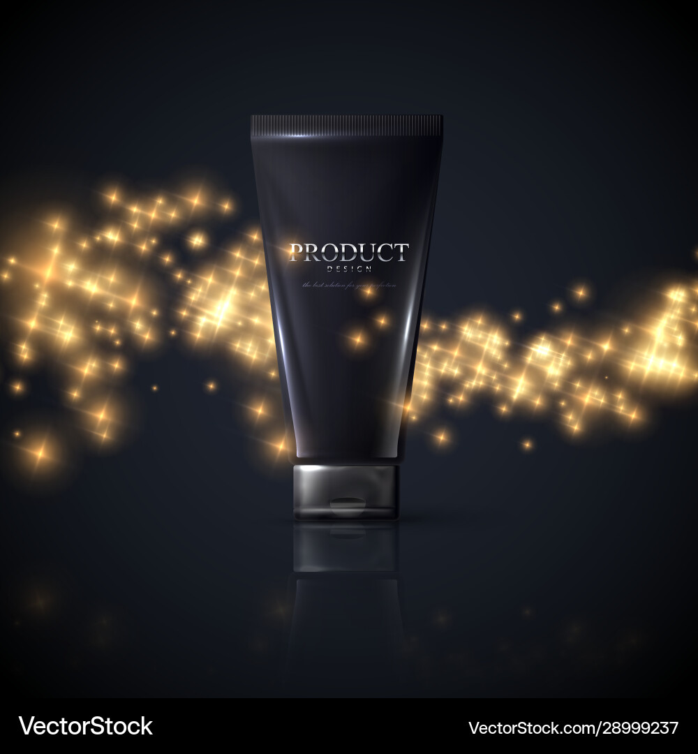 Cosmetics product ads poster template Royalty Free Vector