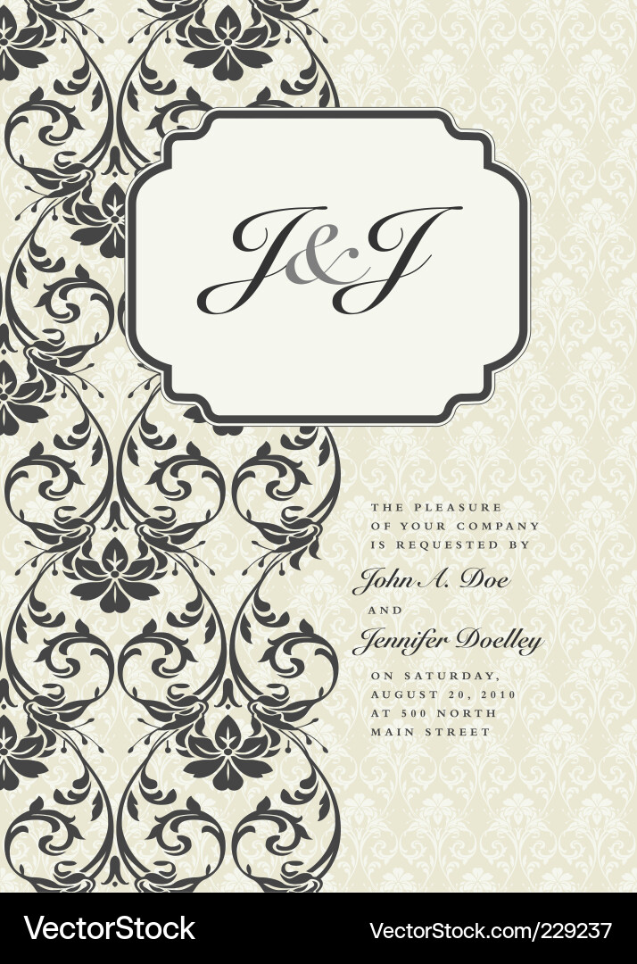 Elegant template Royalty Free Vector Image - VectorStock