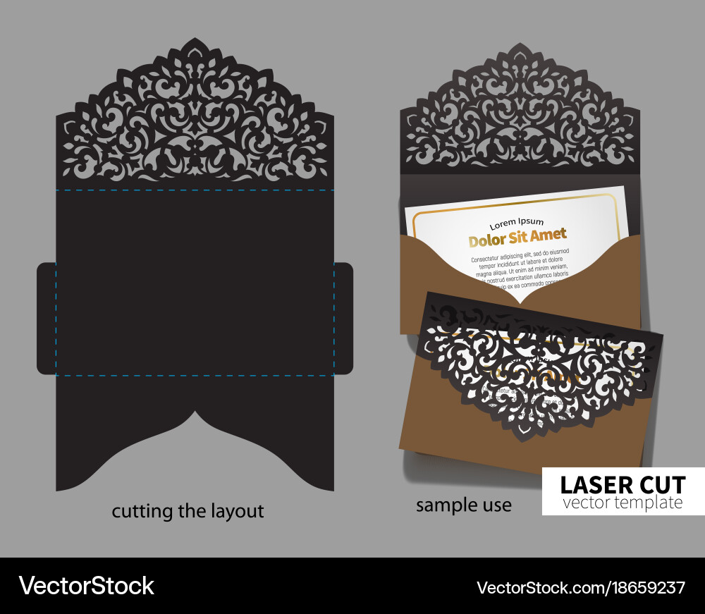 Laser cutting Royalty Free Vector Image - VectorStock