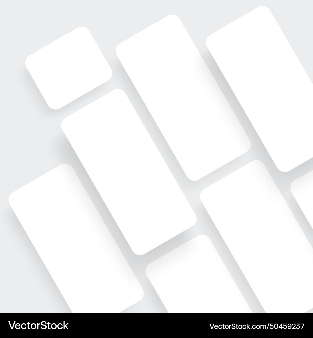 Modern blank app presentation mockup Royalty Free Vector