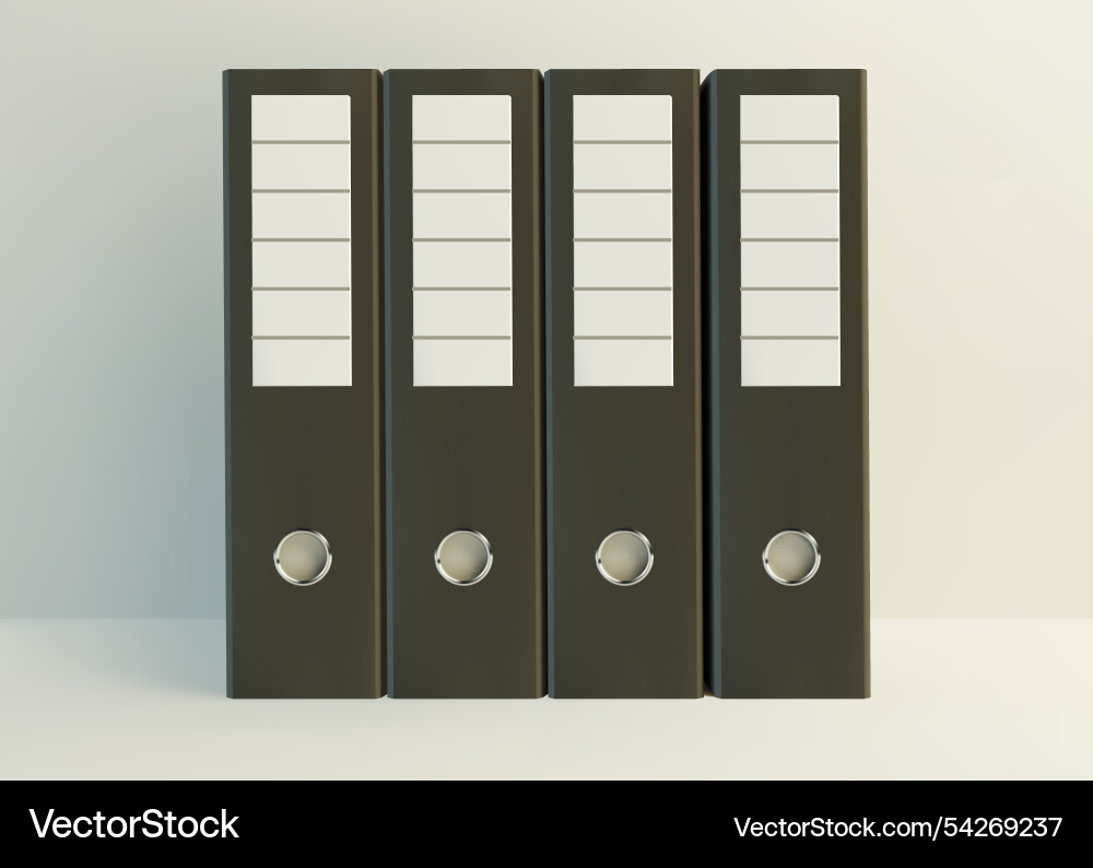 Office file document bookkeeping folder stacked Vector Image