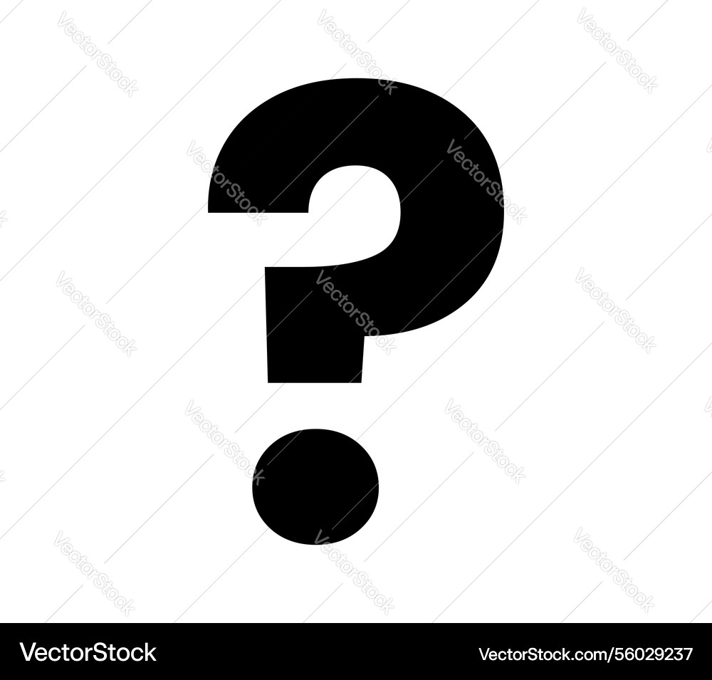 Question mark icon Royalty Free Vector Image - VectorStock