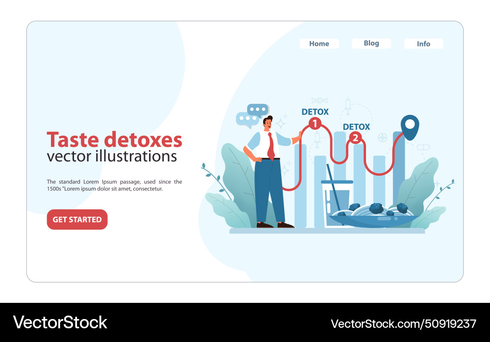 Geschmacks-Detox-Konzept eine visuelle Darstellung