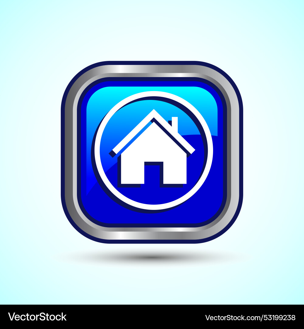 Home icon button design main page Royalty Free Vector Image