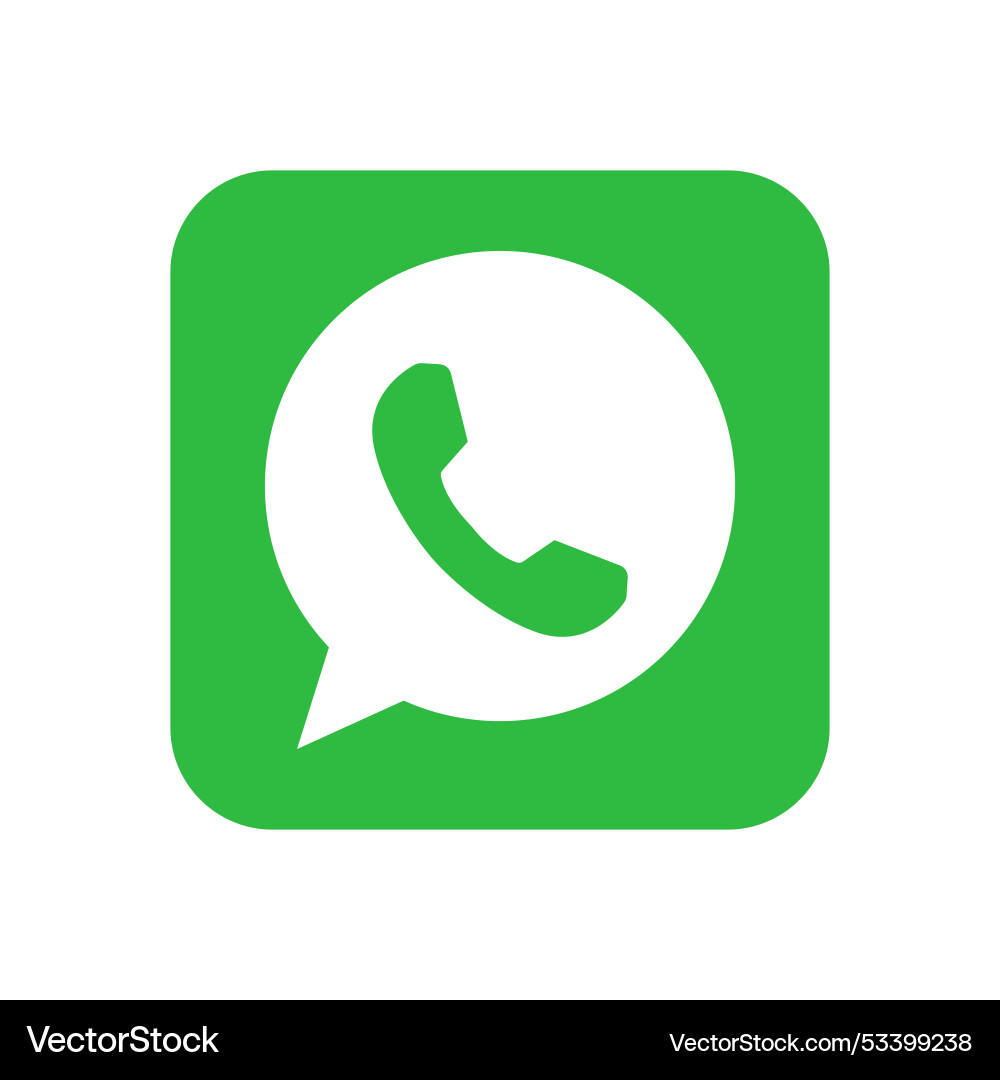 Whatsapp icon design social media communication Vector Image