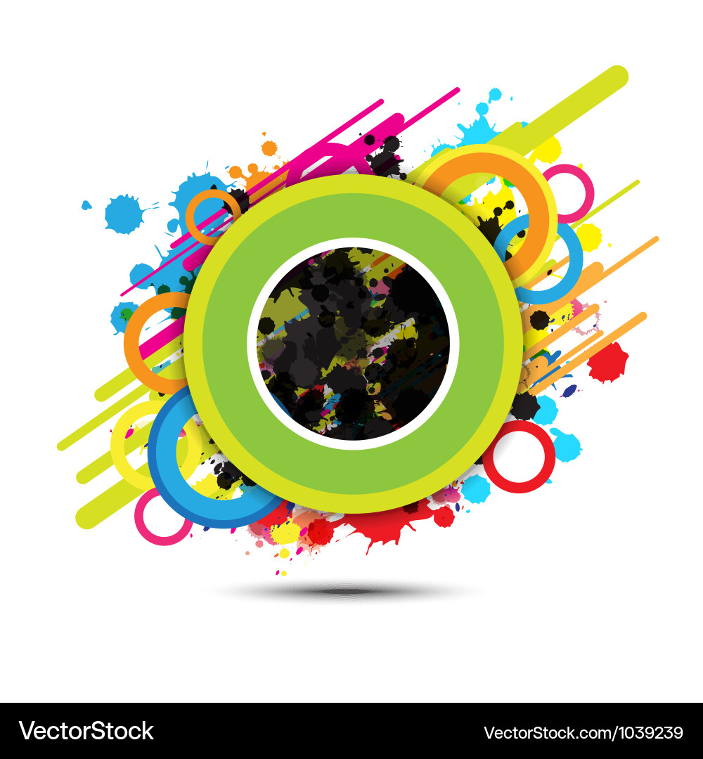 Abstract circle background design Royalty Free Vector Image