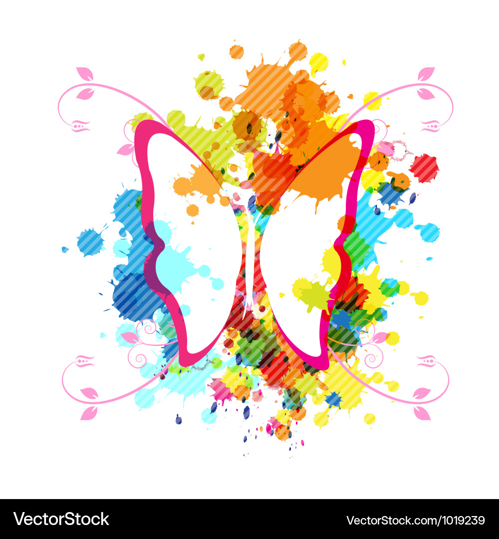 Art butterfly design Royalty Free Vector Image