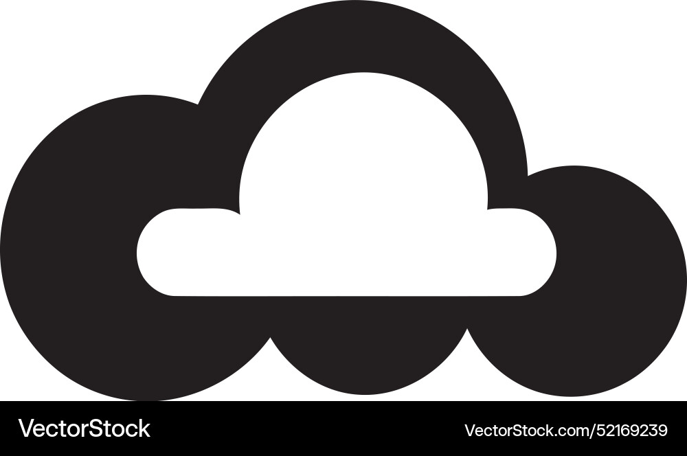 Cloud powered artificial intelligence advancing Vector Image