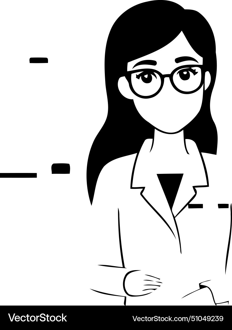 Female pharmacist in the pharmacy a flat style Vector Image