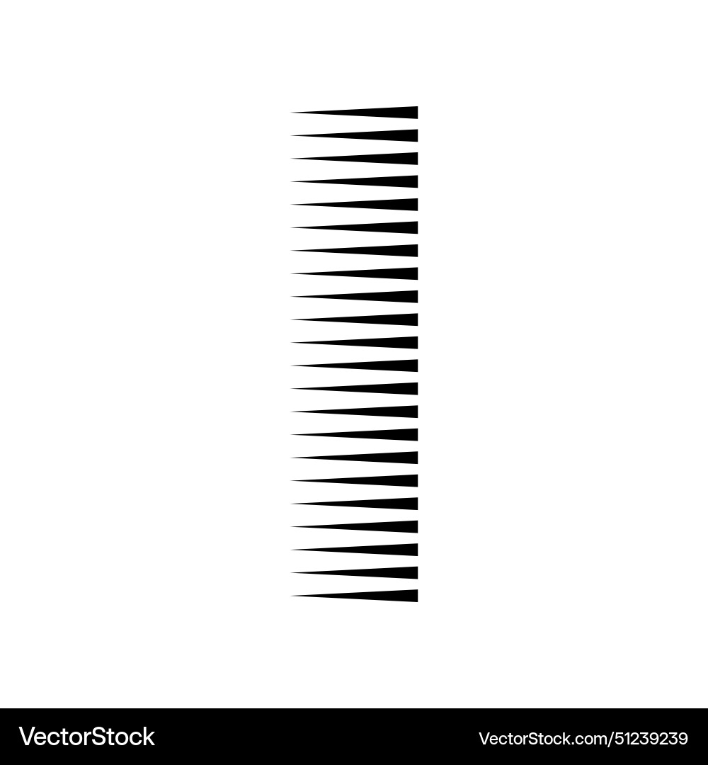 I letter lines logo icon Royalty Free Vector Image