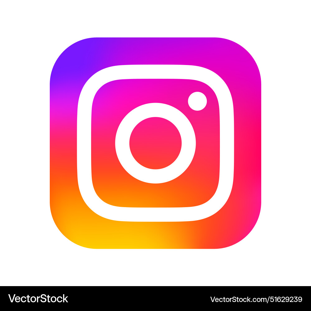 Meta instagram social media mobile app icon on Vector Image