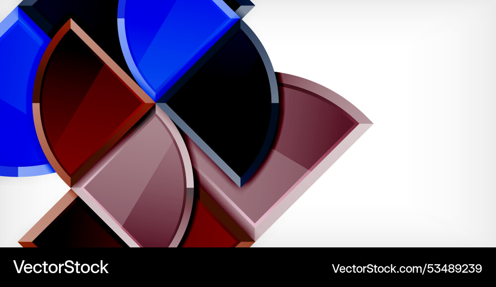 Triangle circles background Royalty Free Vector Image