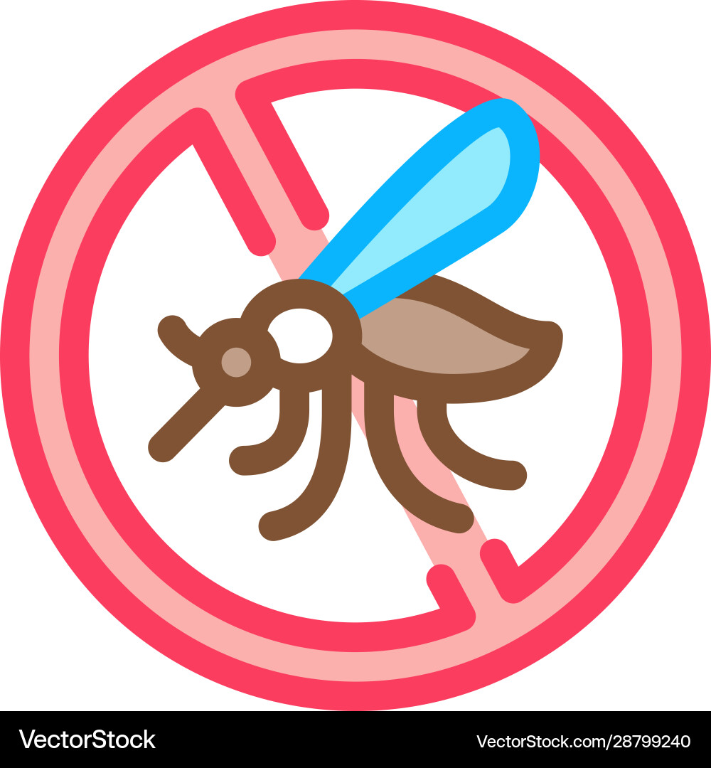 Anti-mosquito icon outline Royalty Free Vector Image