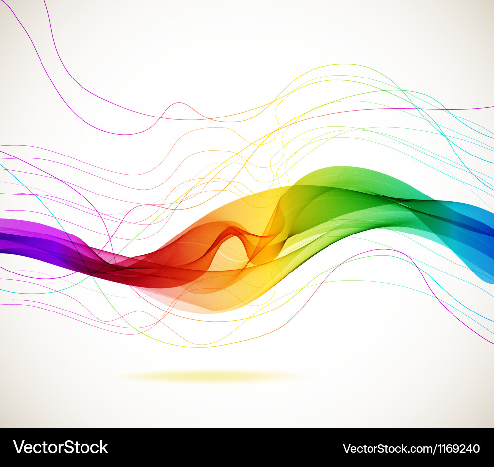 Colorful Wave Background Royalty Free Vector Image