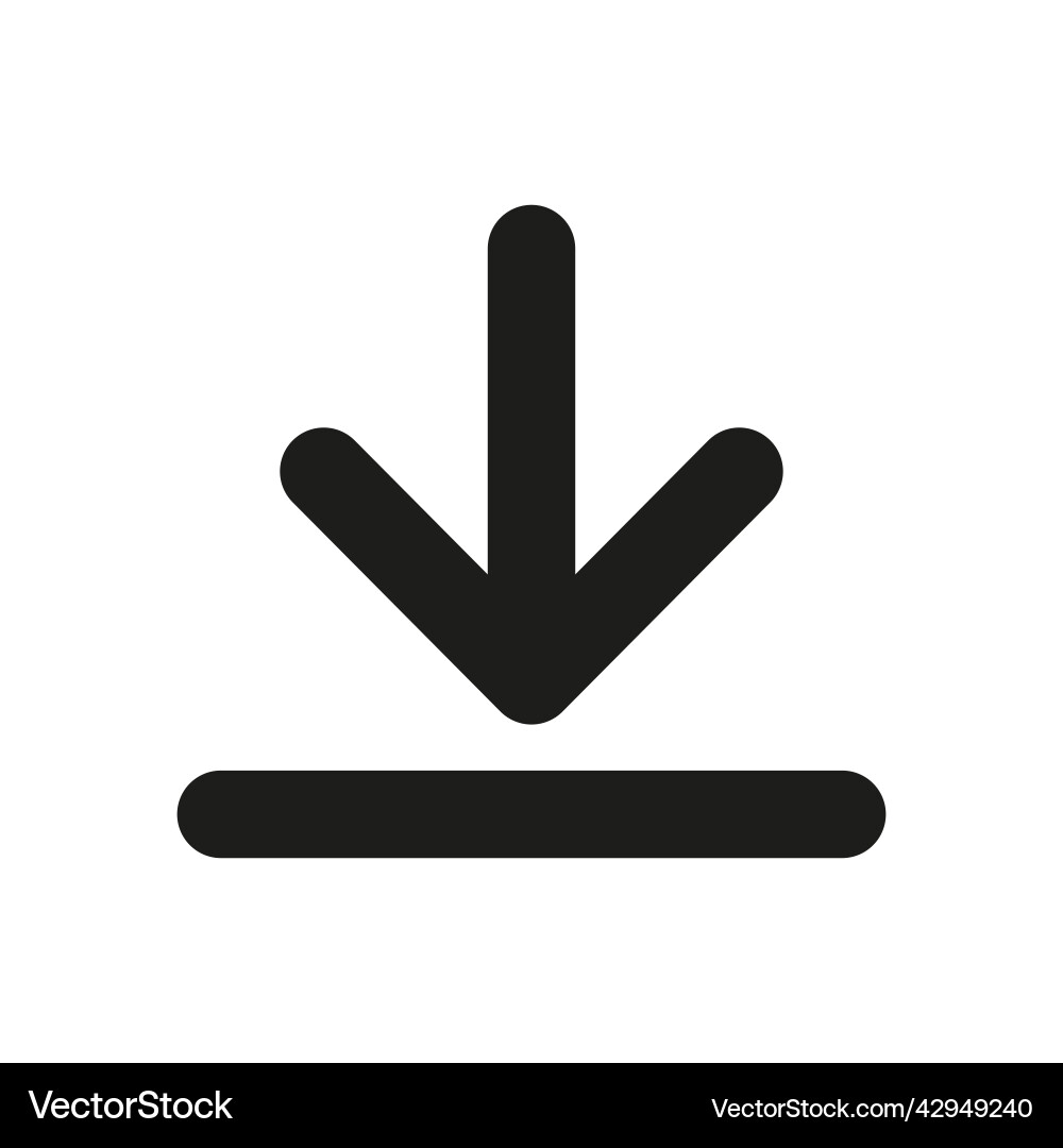 Download icon or install symbol downloading button