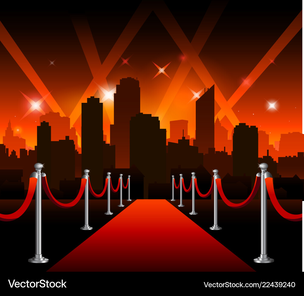 Movie Premiere Night Banner Royalty Free Vector Image