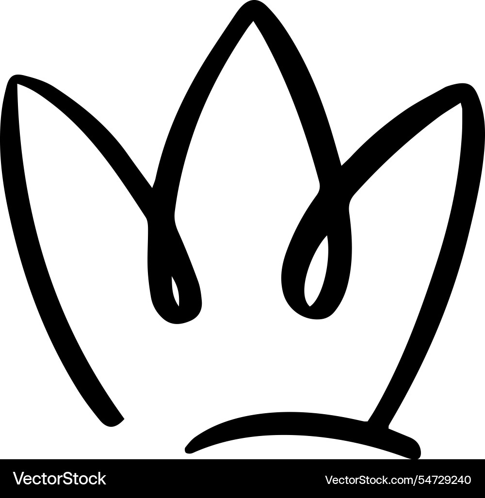 Simple black and white line art Royalty Free Vector Image
