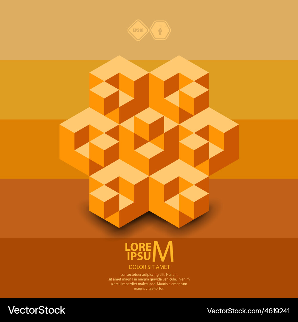 Cubes logo Royalty Free Vector Image - VectorStock