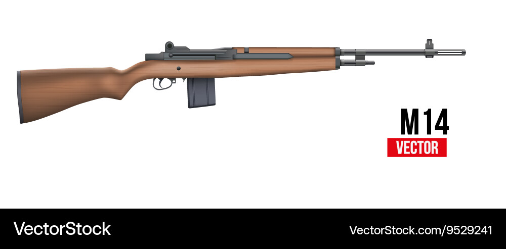M14 Rifle Vector Images (13)