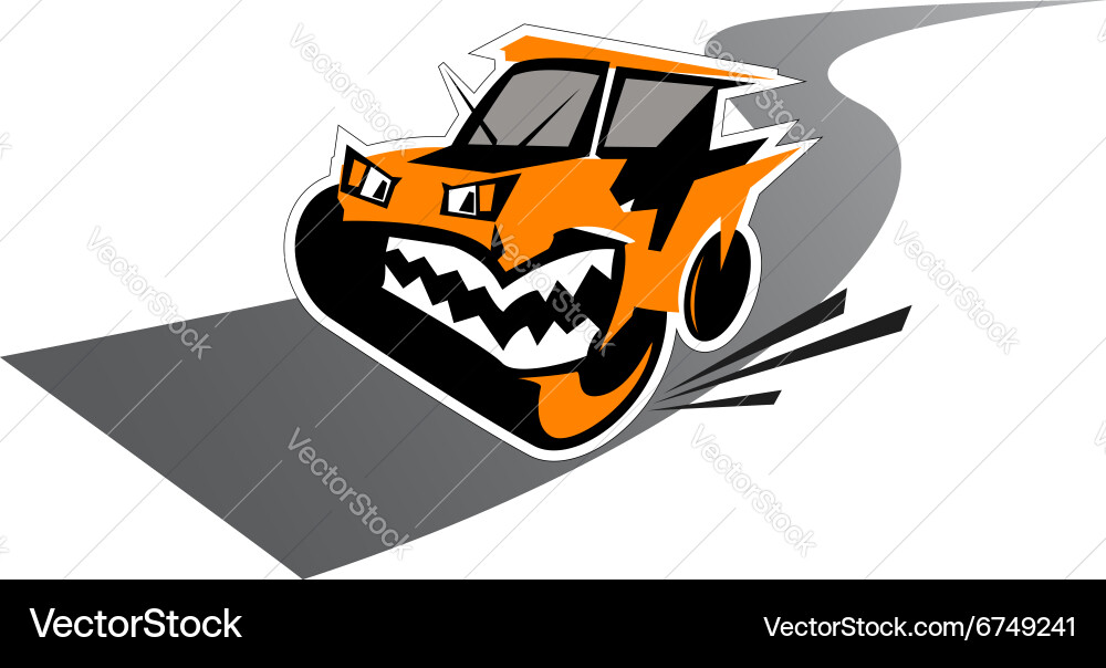 Road Rage Paver Royalty Free Vector Image - VectorStock