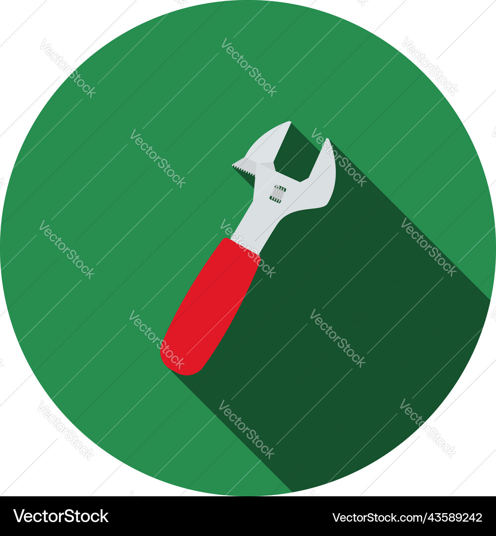 Adjustable wrench icon Royalty Free Vector Image