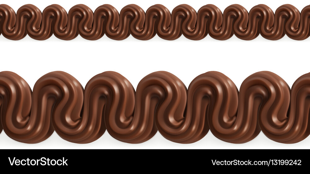 Chocolate whipped cream seamless pattern mesh Vector Image