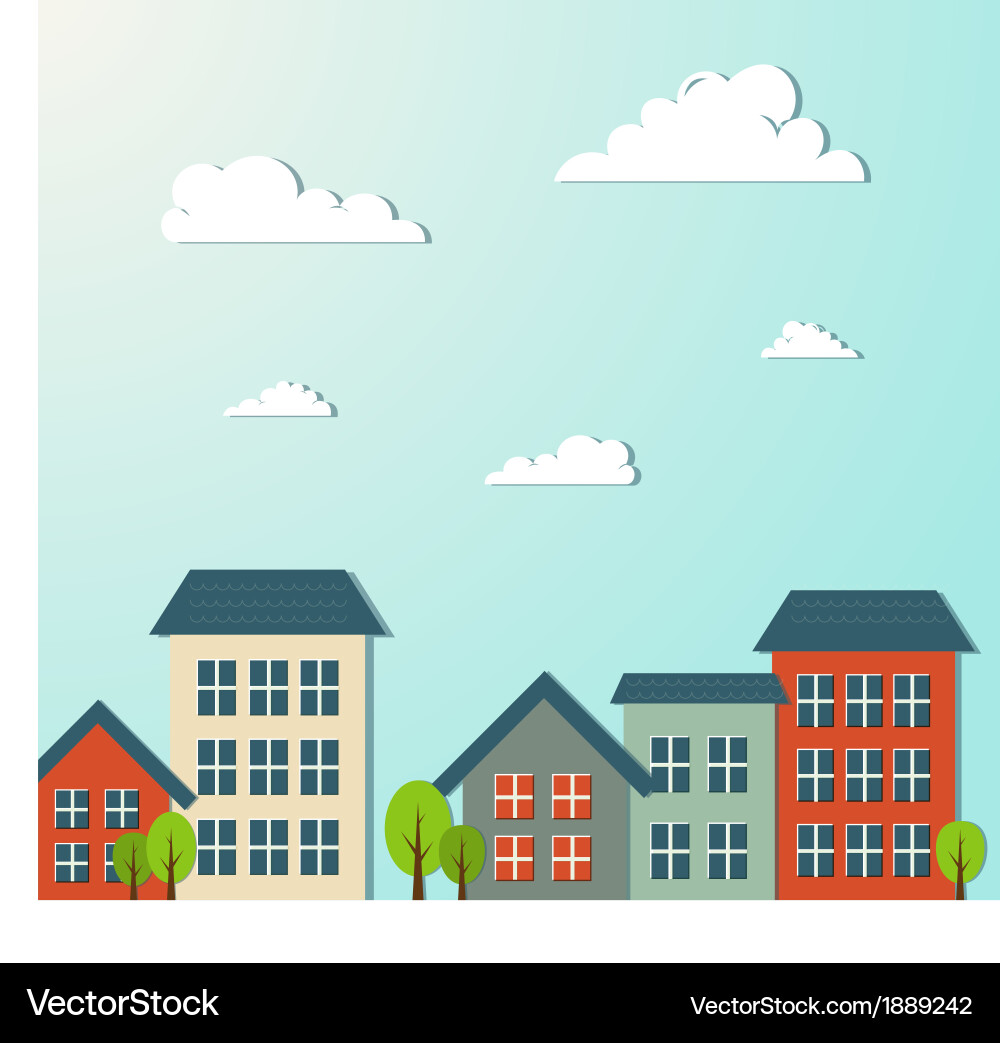 City Royalty Free Vector Image - VectorStock