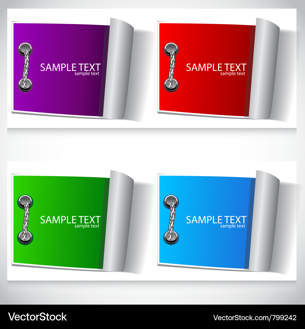 Colorful labels set Royalty Free Vector Image - VectorStock