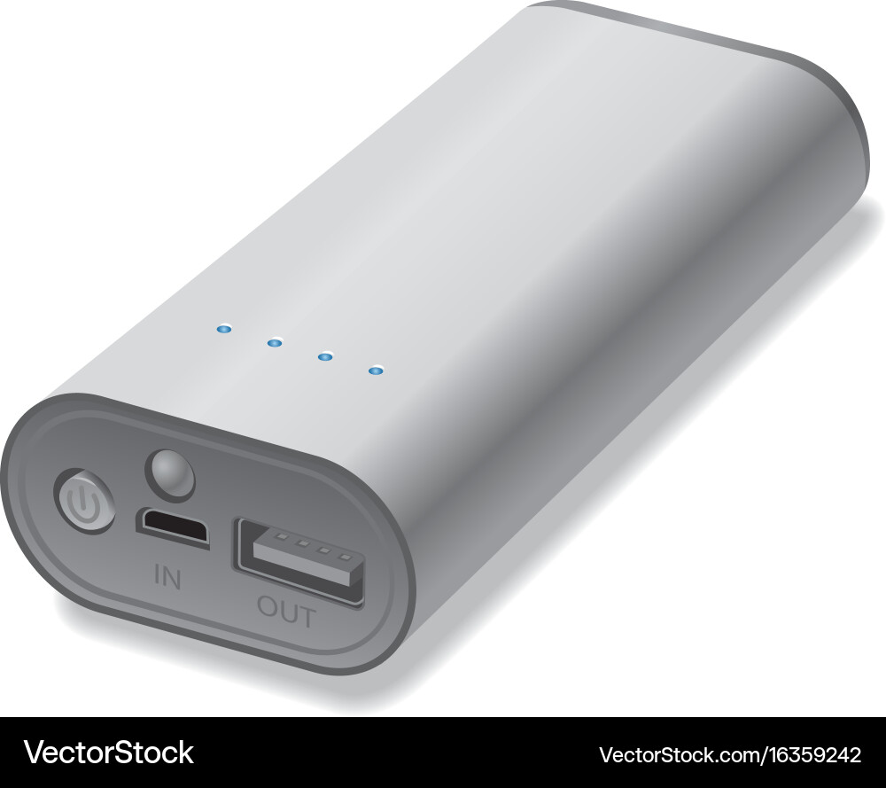 Modern power bank Royalty Free Vector Image - VectorStock