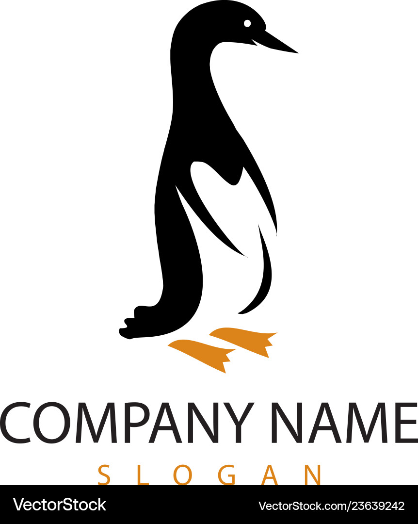 Penguin logo Royalty Free Vector Image - VectorStock