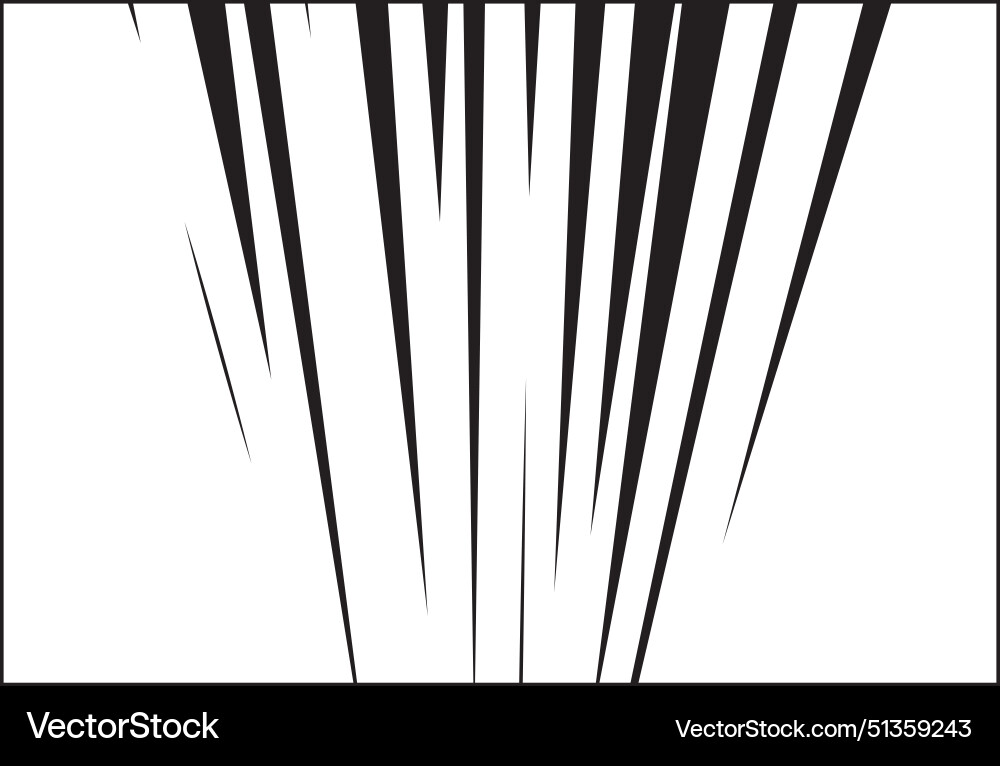 Anime and manga speed action lines frame Vector Image