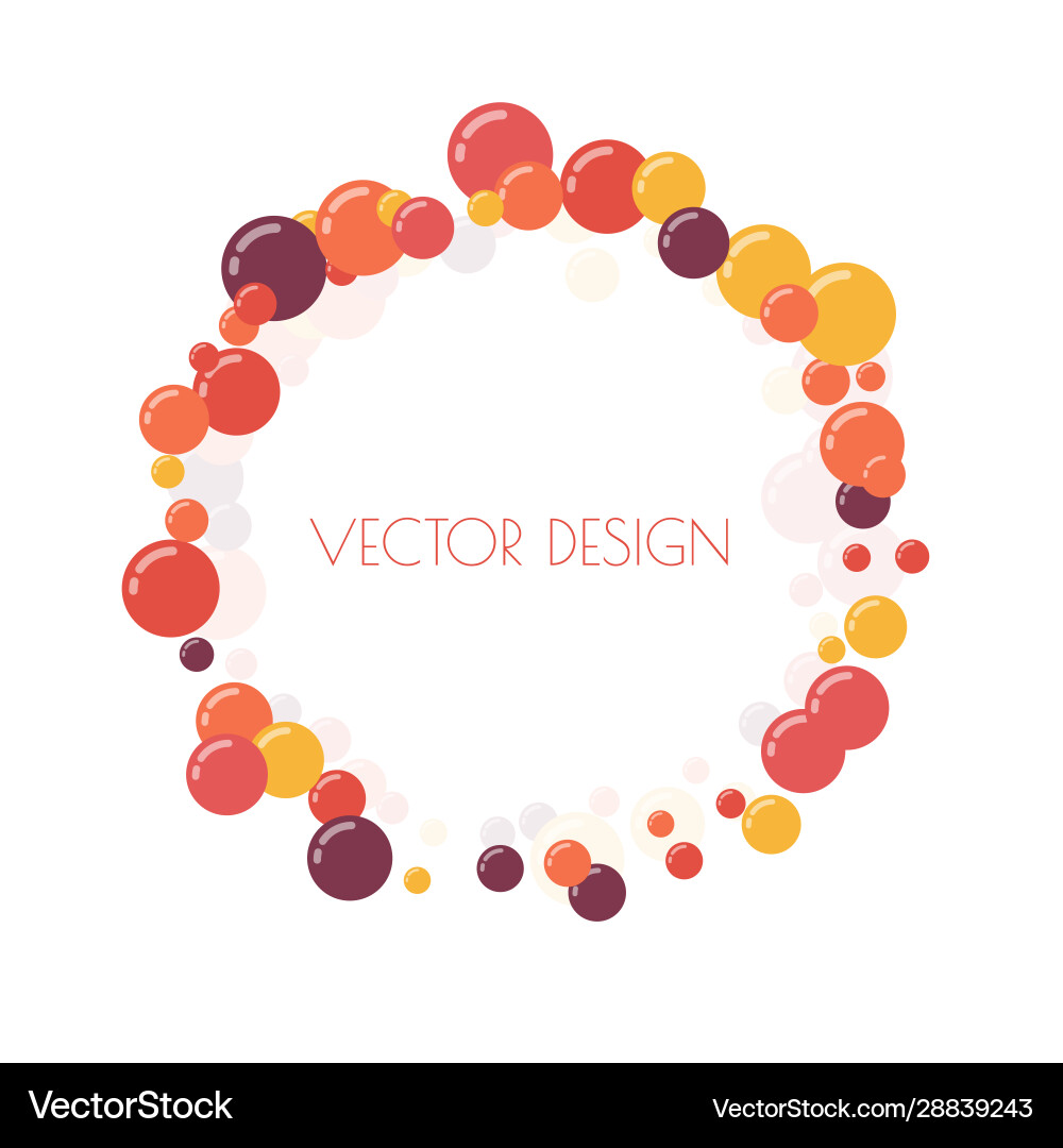 Multicolored round banner Royalty Free Vector Image