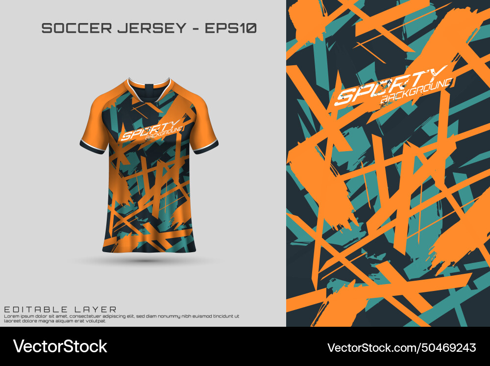 Sportswear Pattern Template Royalty Free Vector Image