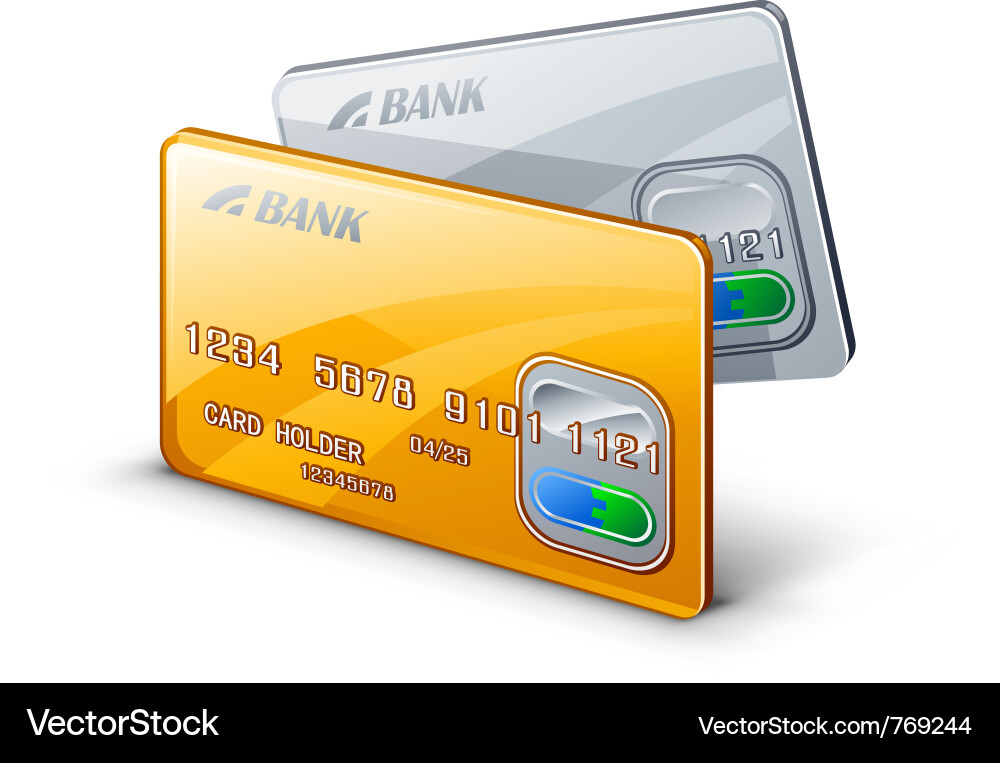 Credit cards Royalty Free Vector Image - VectorStock