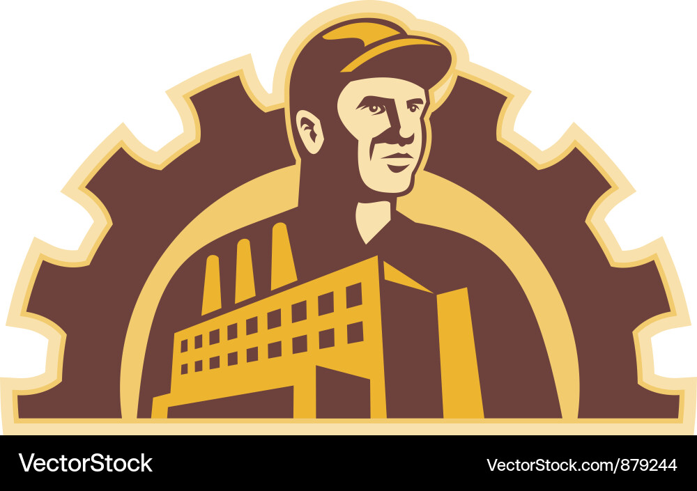 Factory worker Royalty Free Vector Image - VectorStock