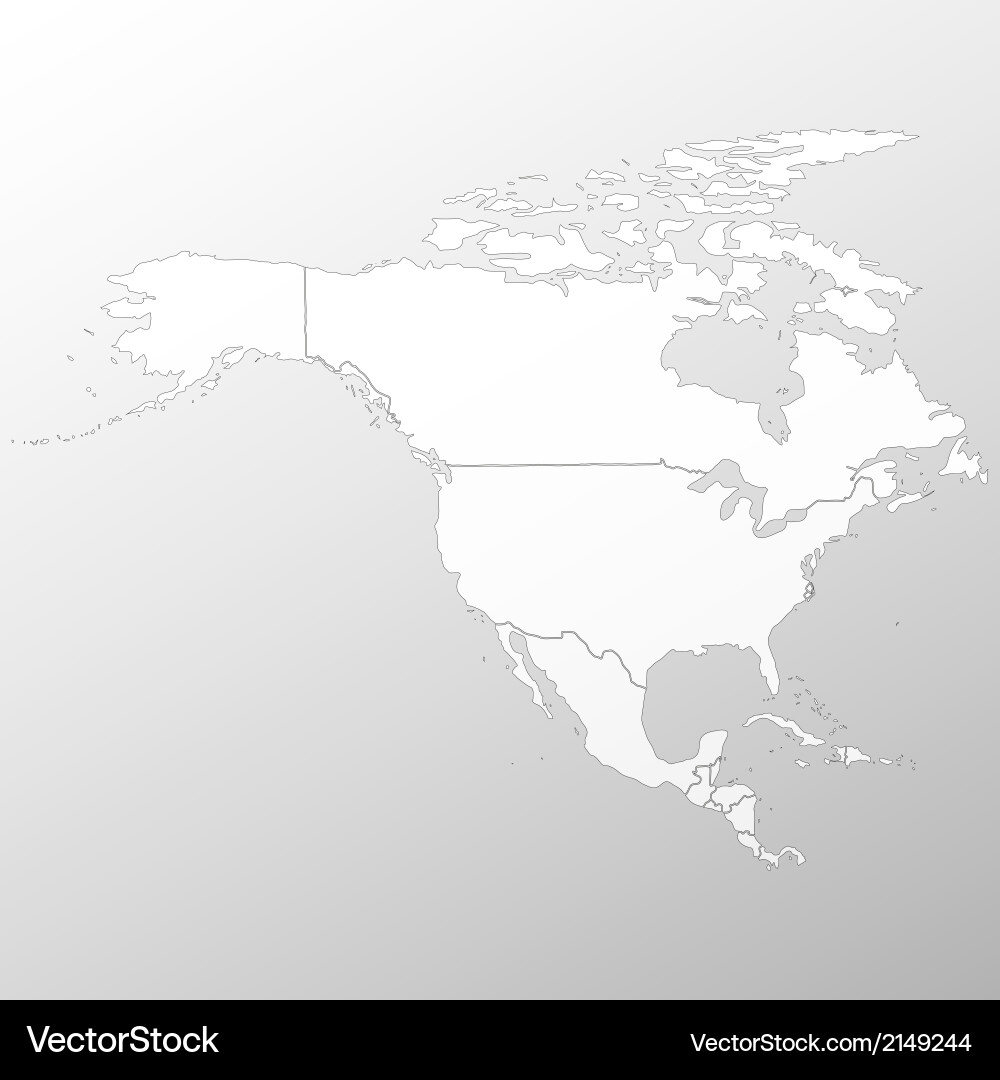 North america map background Royalty Free Vector Image
