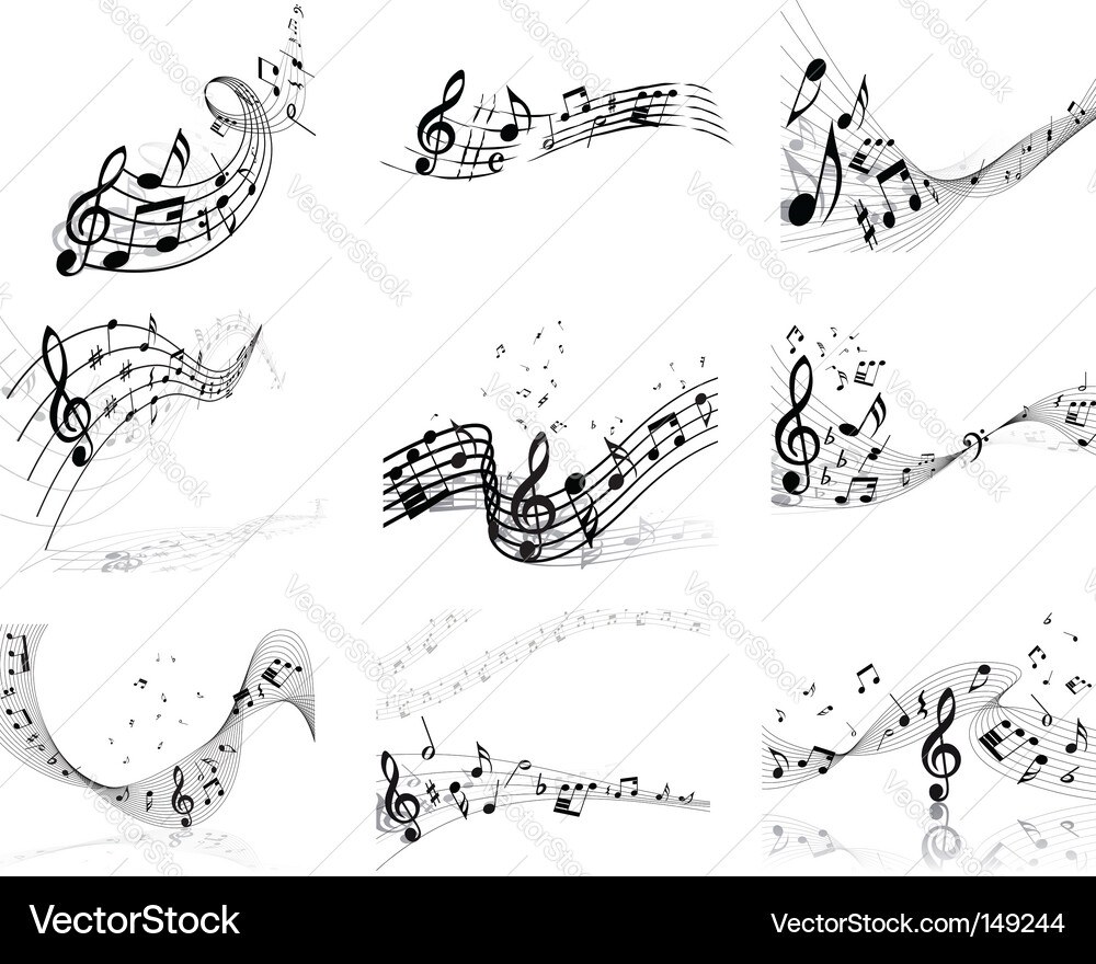 Notes staff Royalty Free Vector Image - VectorStock