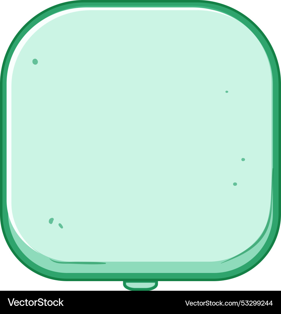 Reflection compact mirror cartoon Royalty Free Vector Image