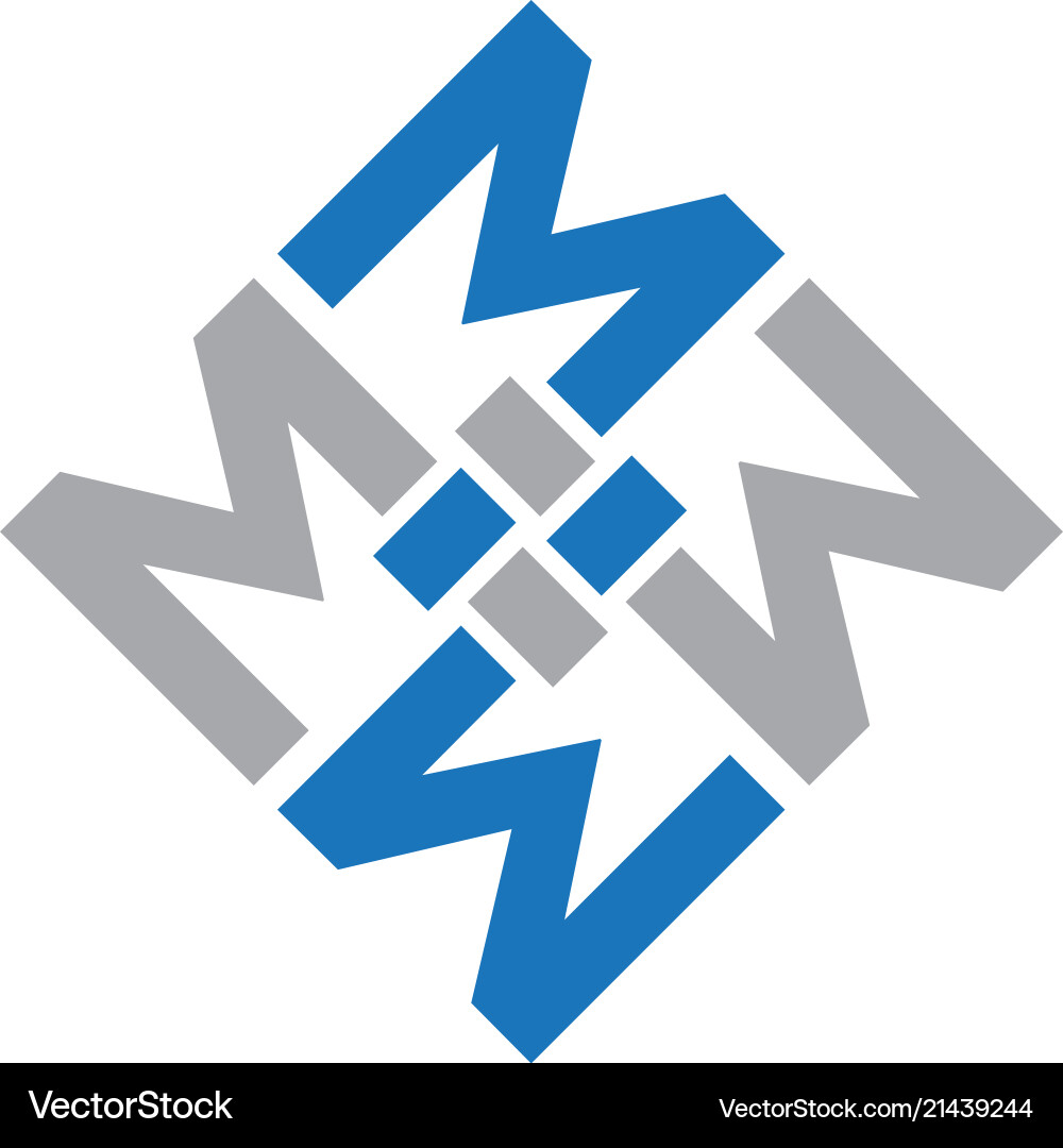 Square letter m Royalty Free Vector Image - VectorStock