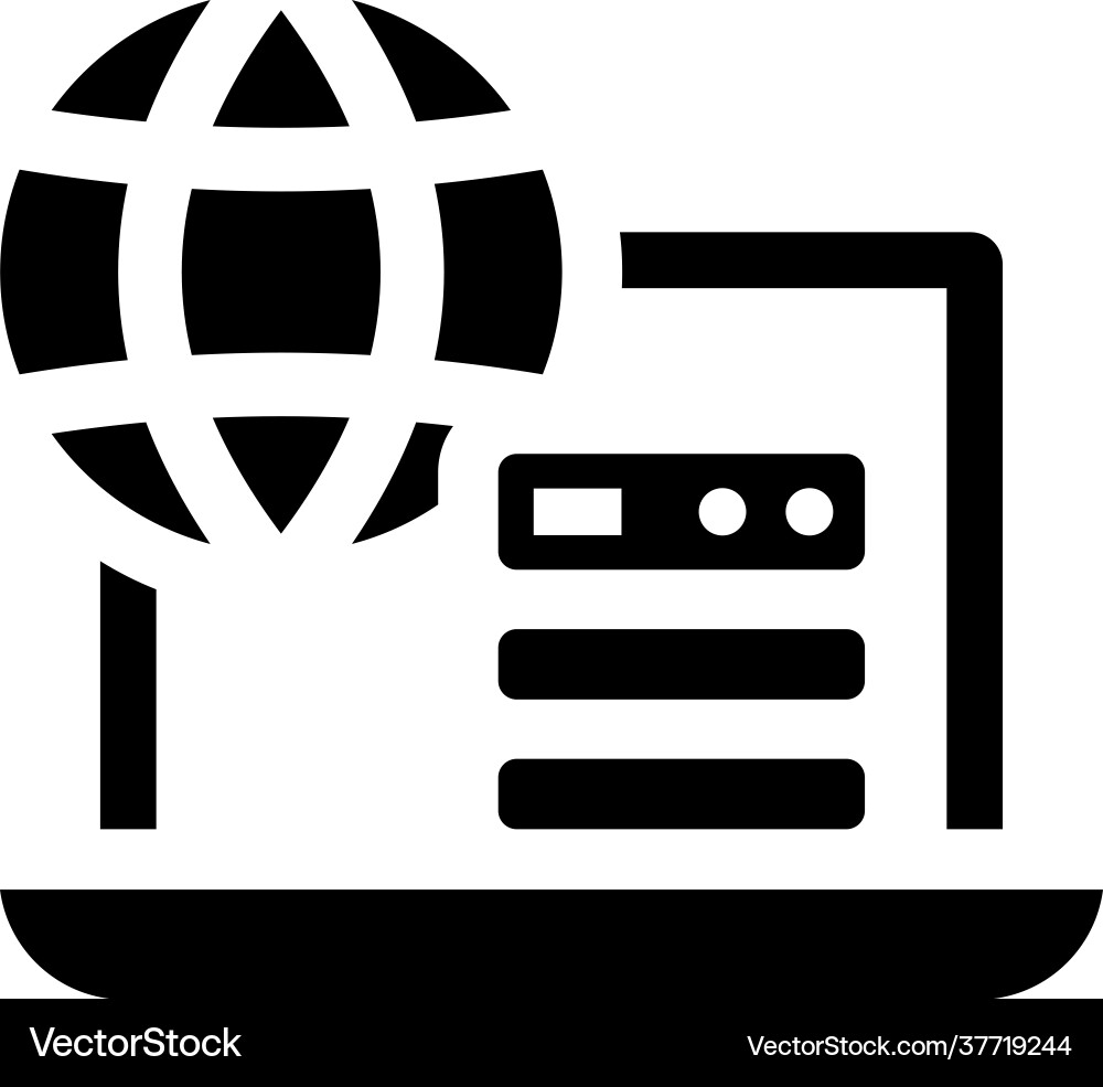 Web hosting icon Royalty Free Vector Image - VectorStock