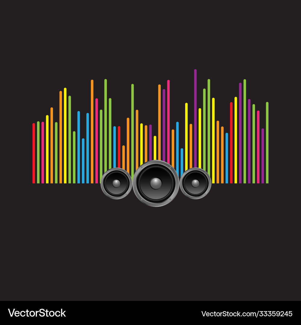 Abstract music sound bar background Royalty Free Vector