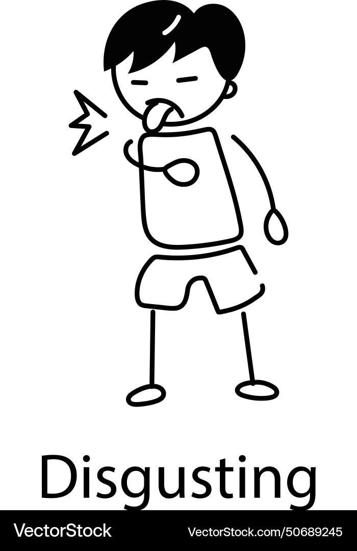 Disgusting Royalty Free Vector Image - VectorStock