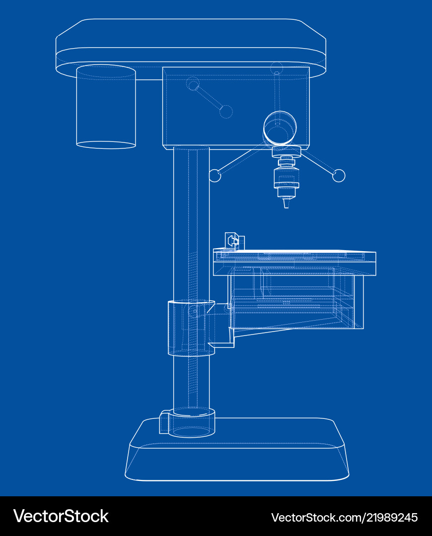 Bohrmaschinenkonzept Lizenzfreies Vektorbild