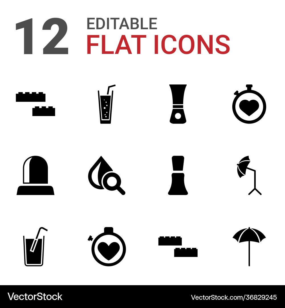 Elements icons Royalty Free Vector Image - VectorStock