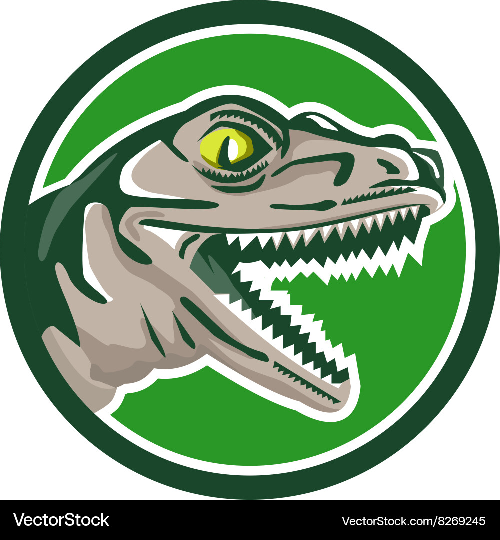 Raptor Head - Side View Royalty Free Vector Image