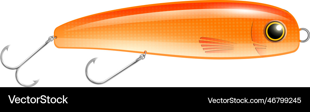 Realistic fishing bait Royalty Free Vector Image