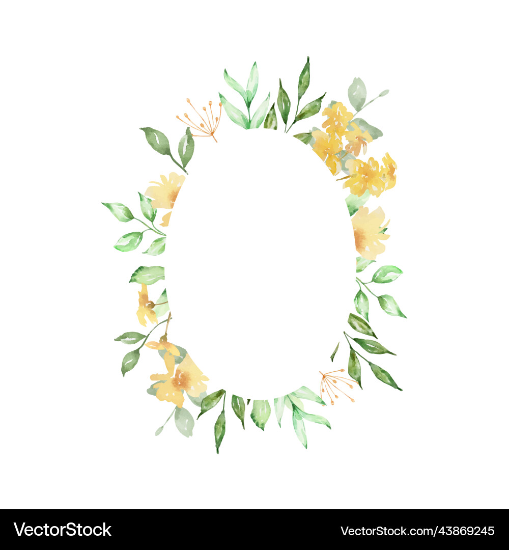 Flower Oval Frame Png